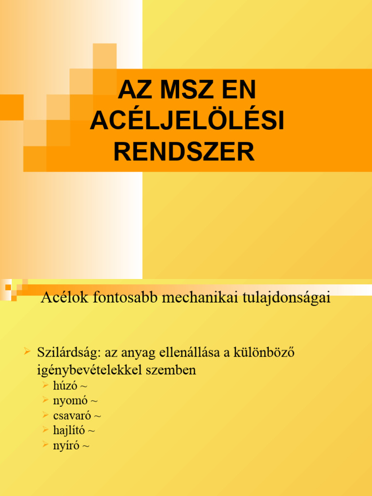 2-2 Acélok Jelölése | PDF