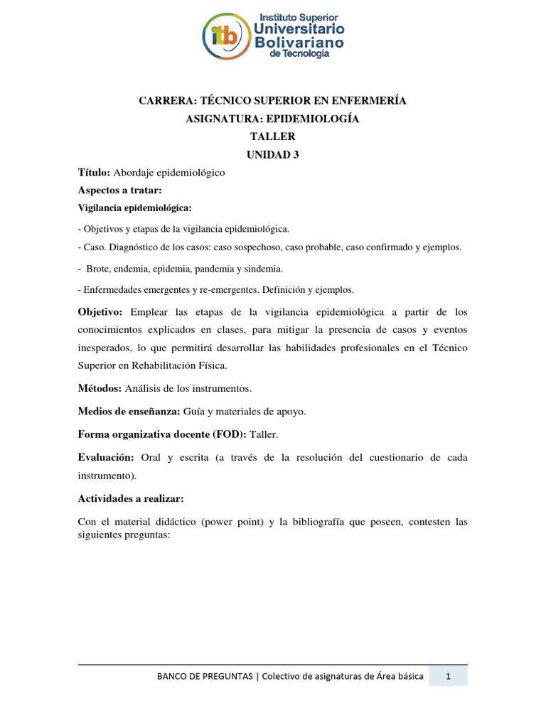 TALLER - UNIDAD 3 GRUPO 7 (1) | PDF | Medicina CLINICA | Causas de la ... TALLER - UNIDAD 3 GRUPO 7 (1) | PDF | Medicina CLINICA | Causas de la ...