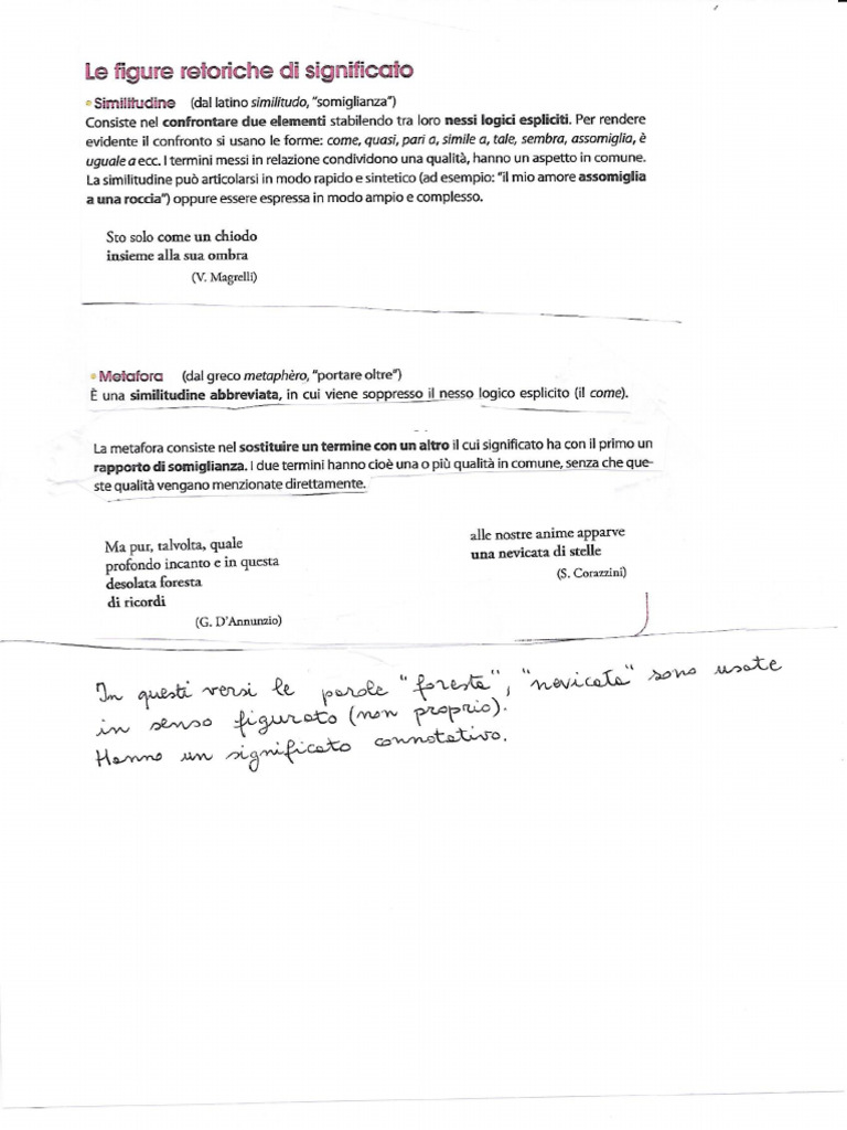 Figure Retoriche Di Significato | PDF