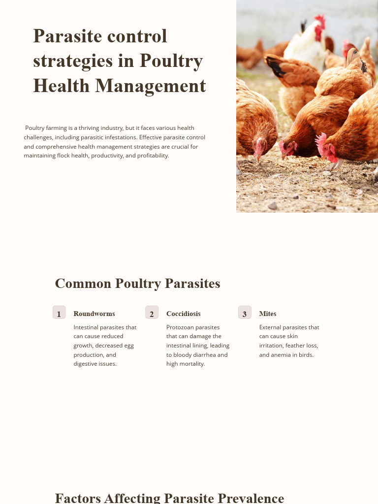 Parasite Control Strategies in Poultry Health Management | PDF ...