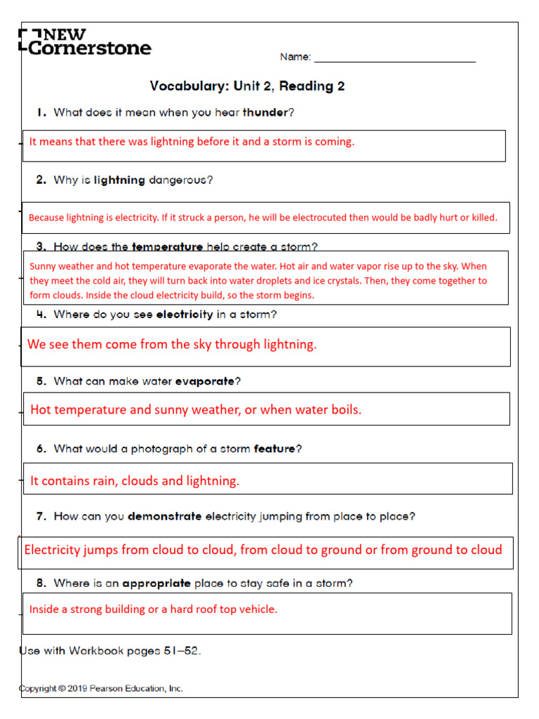 Thunder and Lightning Model Answer | PDF | Lightning | Cloud
