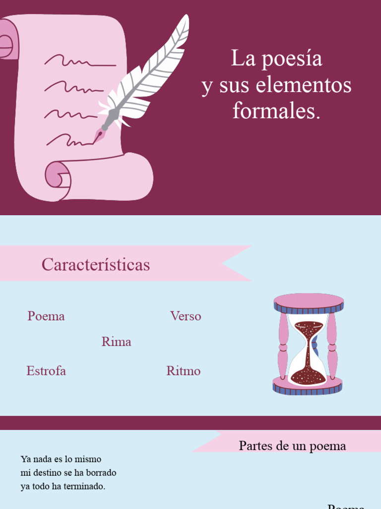La Poesia y Sus Elementos Formales. | PDF