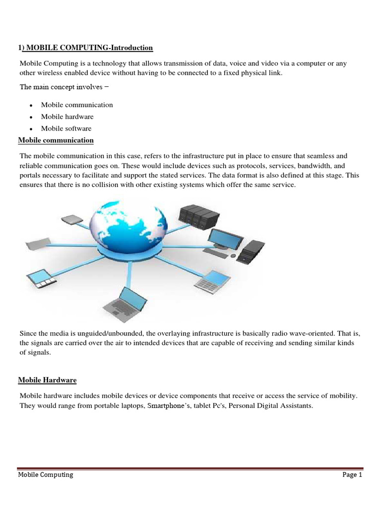 M2mobile Computing1 | Download Free PDF | Cellular Network | Computer Network