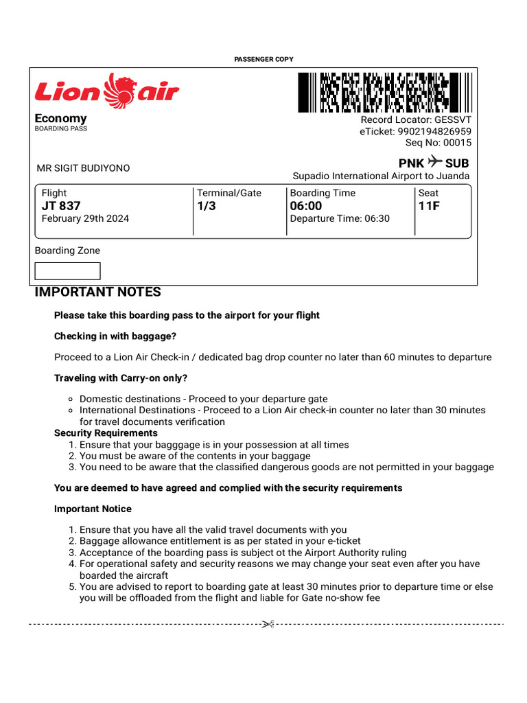 Boarding Pass | Download Free PDF | Baggage | Airport