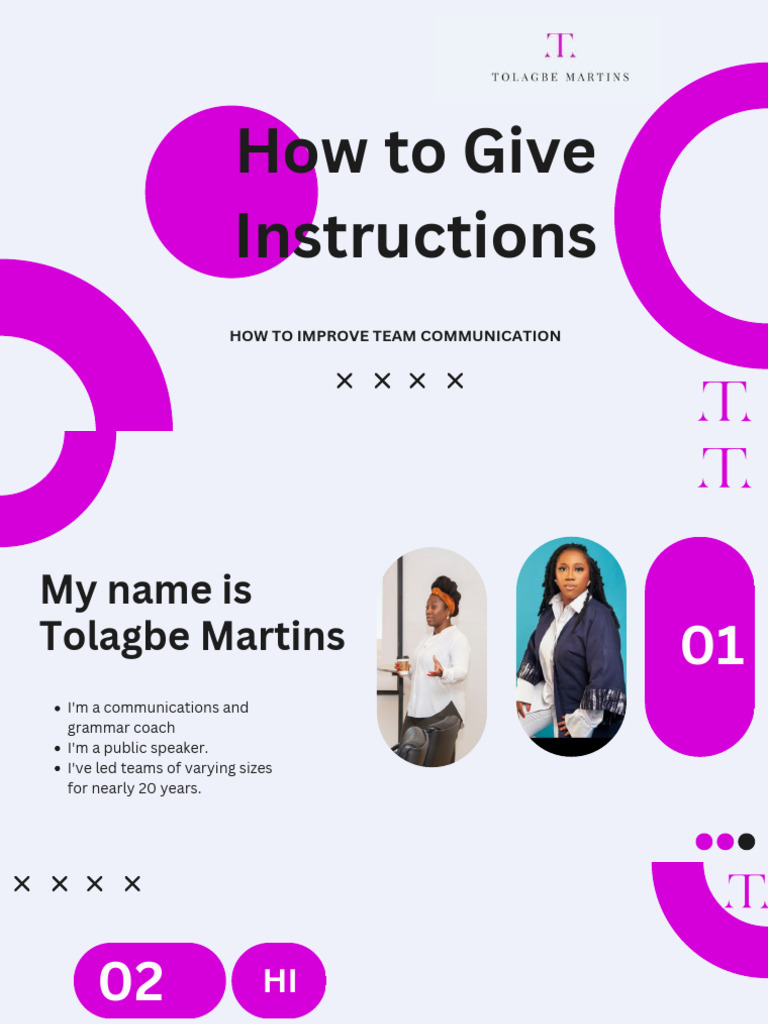 How to give instructions | PDF | Communication | Cognition