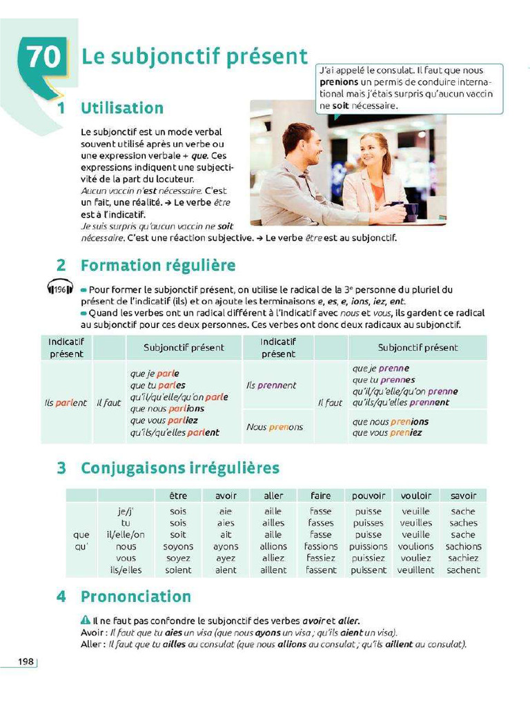 Le subjonctif présent et passé | PDF