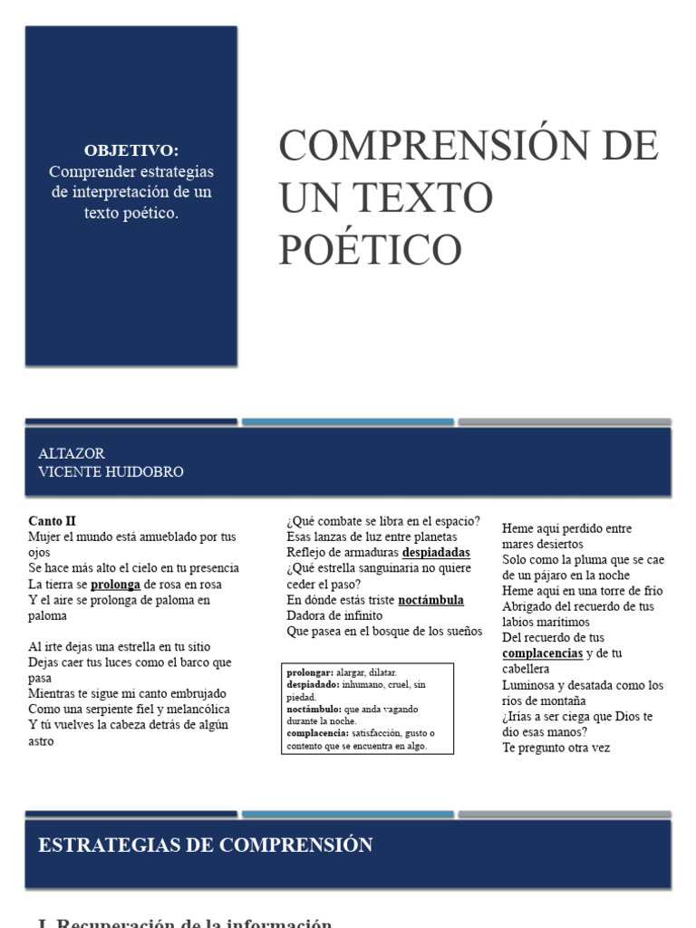 Estrategias para Leer Poesía | PDF | Poesía