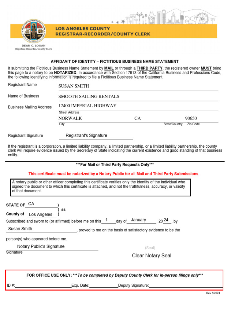 Affidavit of Identity Sample | PDF | Notary Public | Affidavit