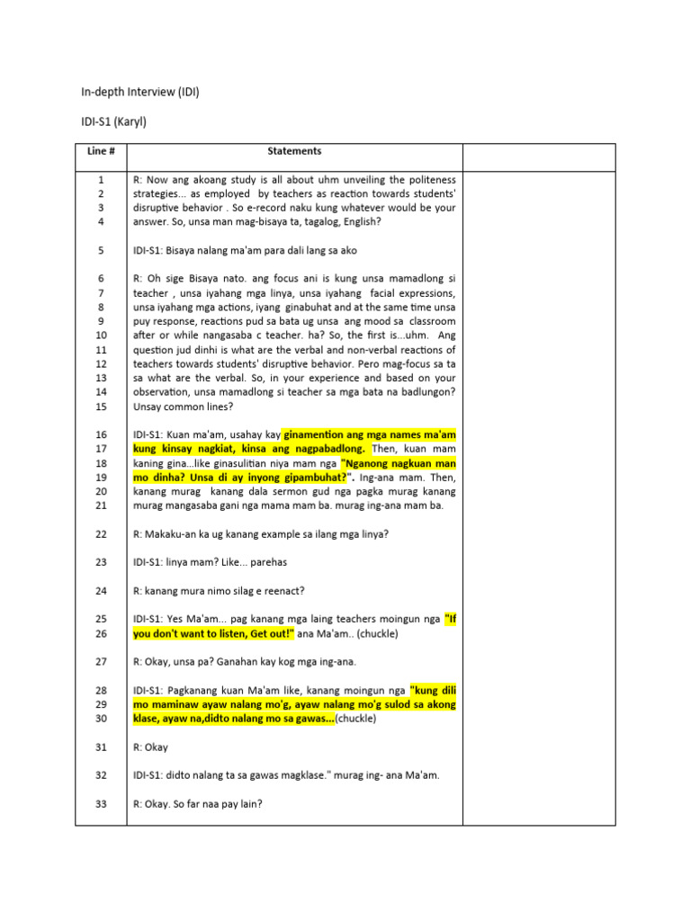 Idi Coding Sheet | PDF