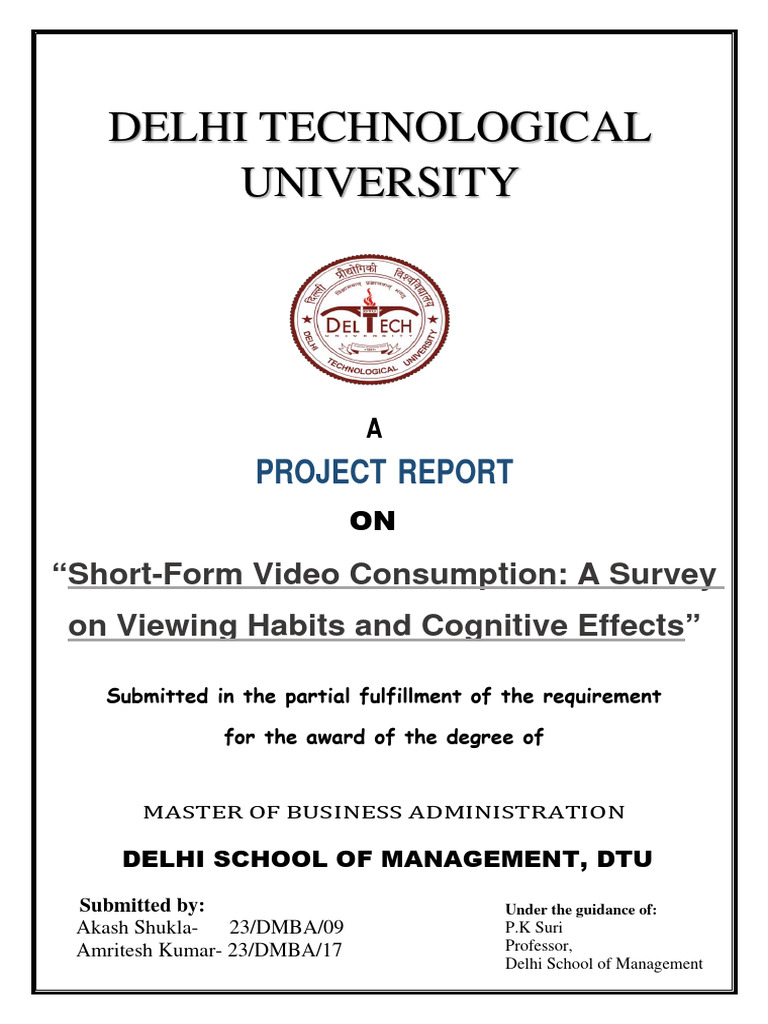 BRM Project | PDF | Popular Culture & Media Studies | Social Media