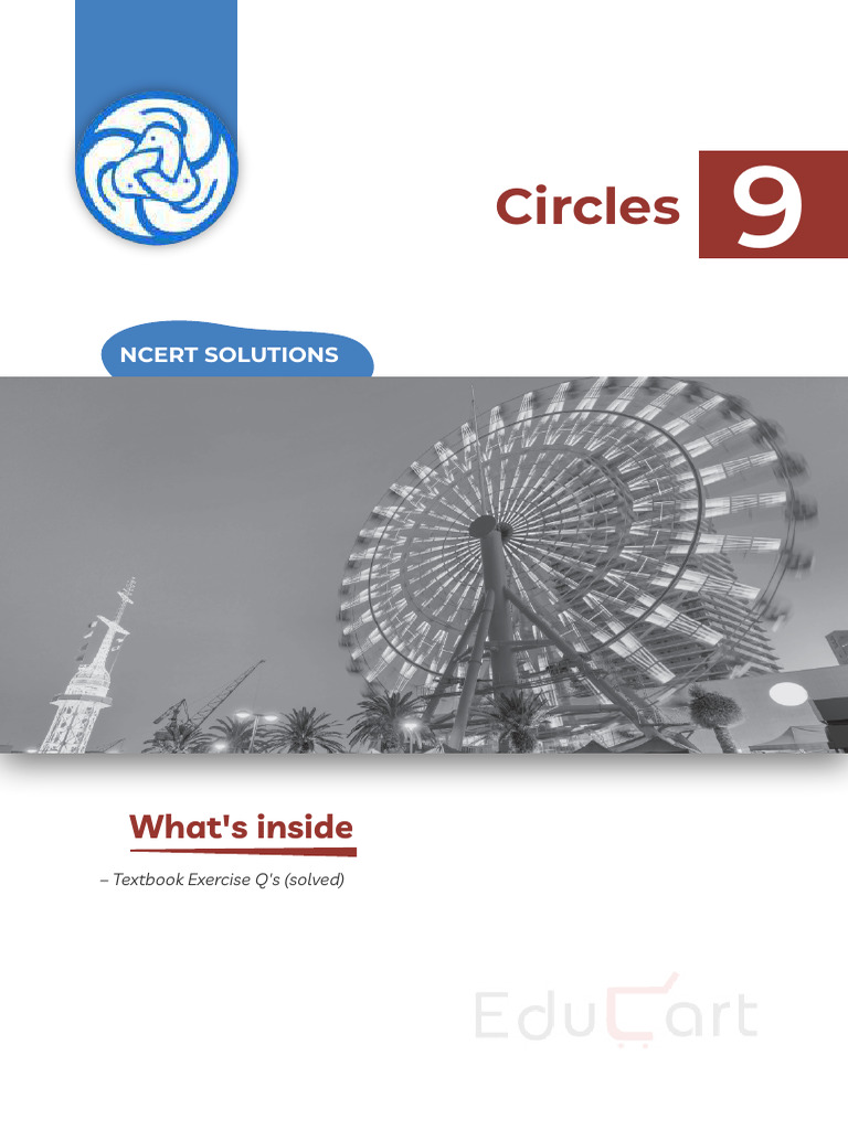 IX Maths - Ch-9 Solutions (Circles) | PDF | Circle | Rectangle