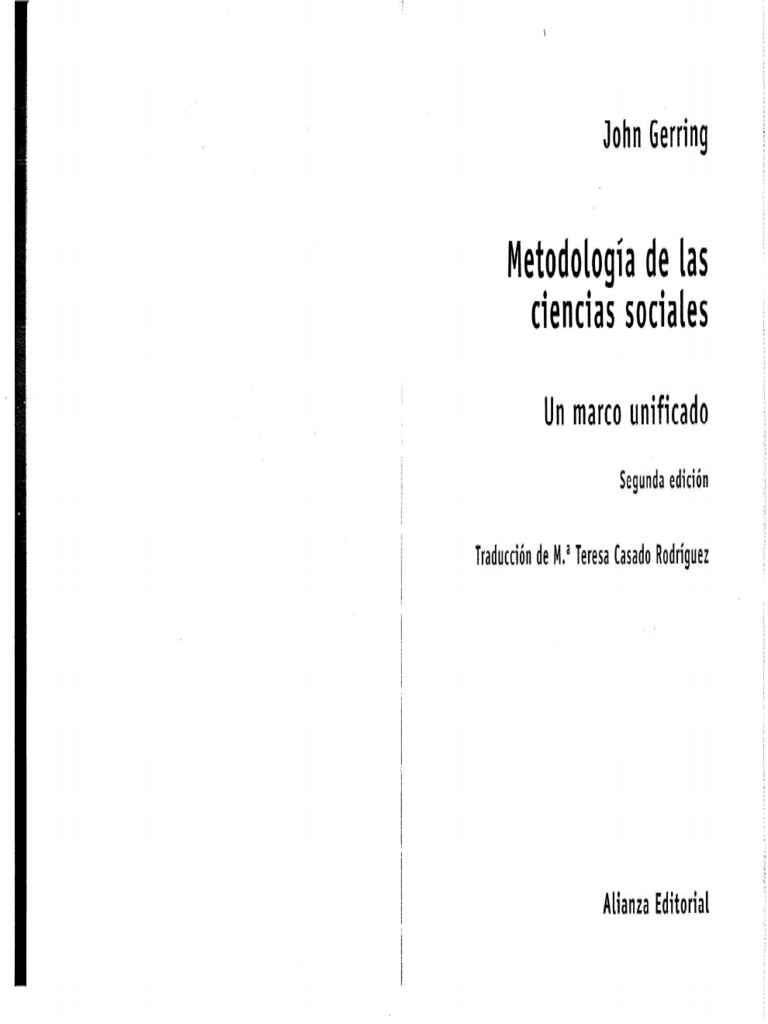 Gerring - Metologia de Las Ciencias Sociales | PDF