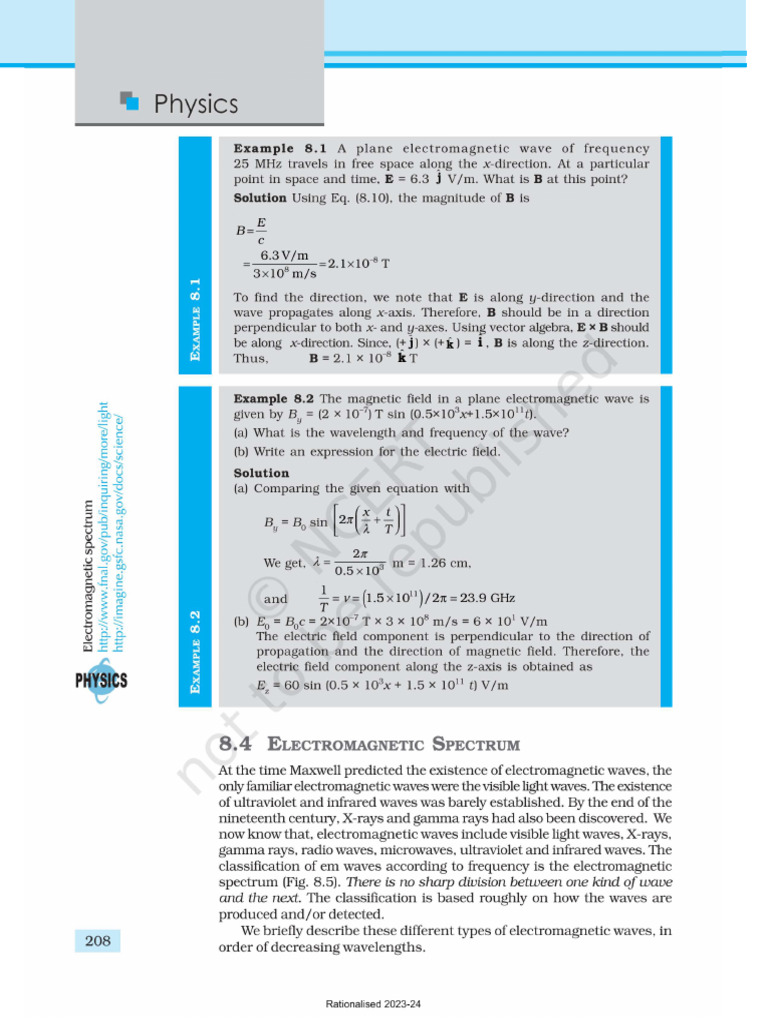 Em Waves Ncert | PDF