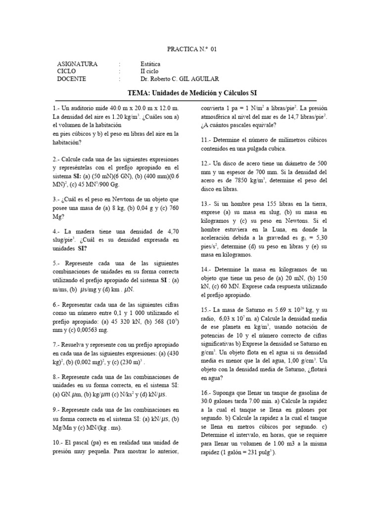 Probl PRP Magn Ucv | PDF | Angstrom | Densidad