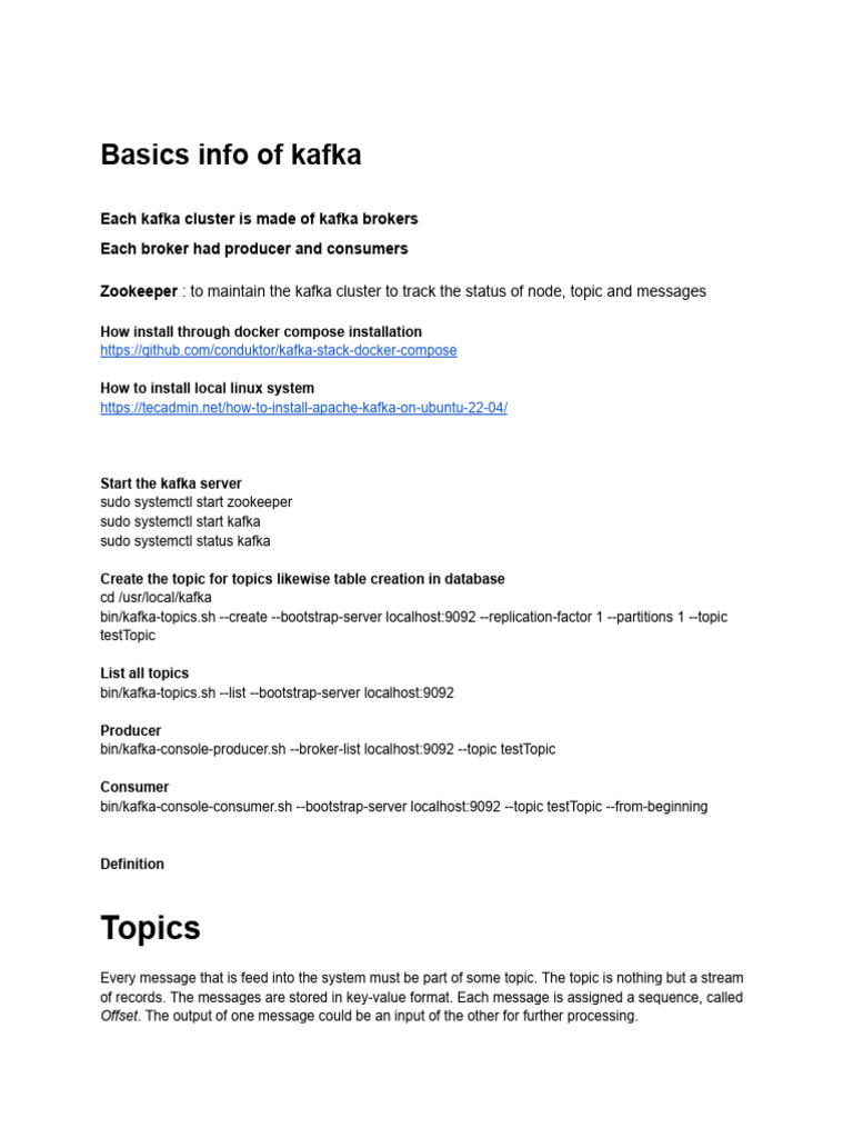 kafka 1 | PDF | Computing | Computer Programming