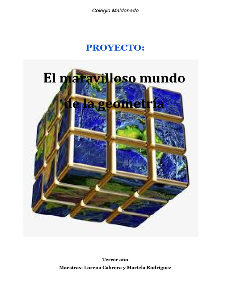 Proyecto: "El Maravilloso Mundo de La Geometría". | PDF | Geometría ...