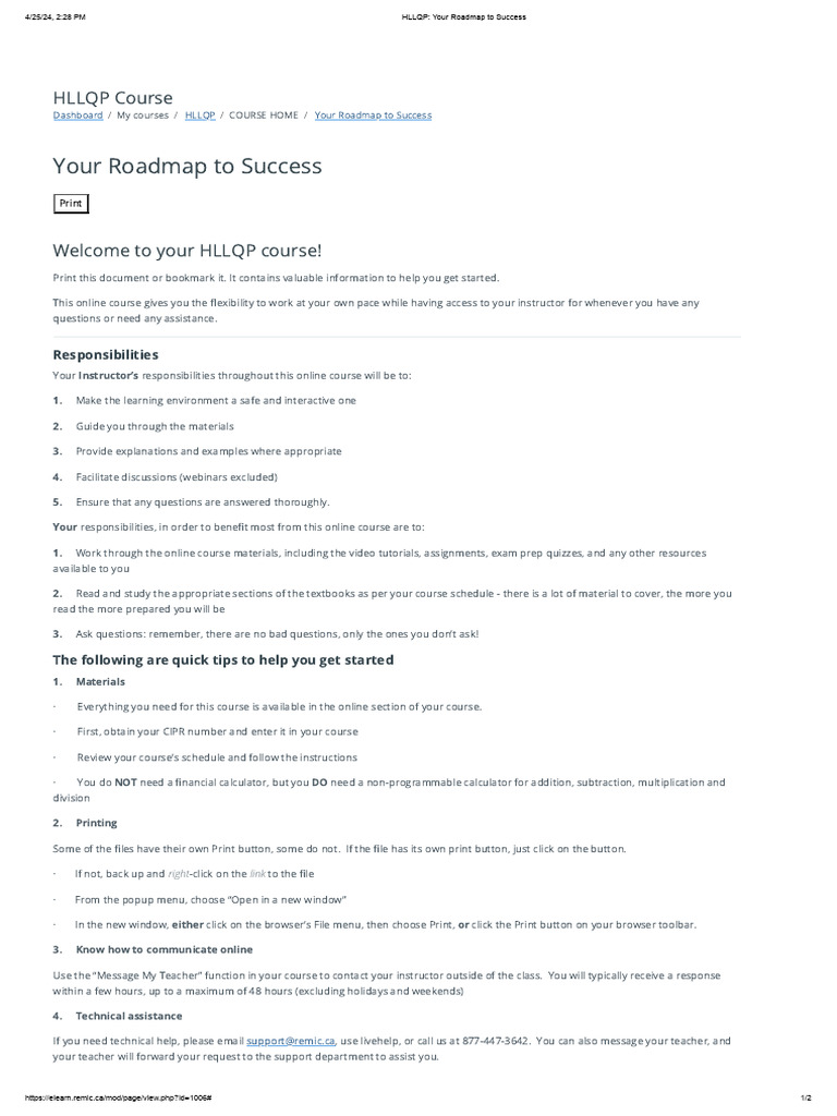 HLLQP - Your Roadmap To Success | PDF | Educational Technology