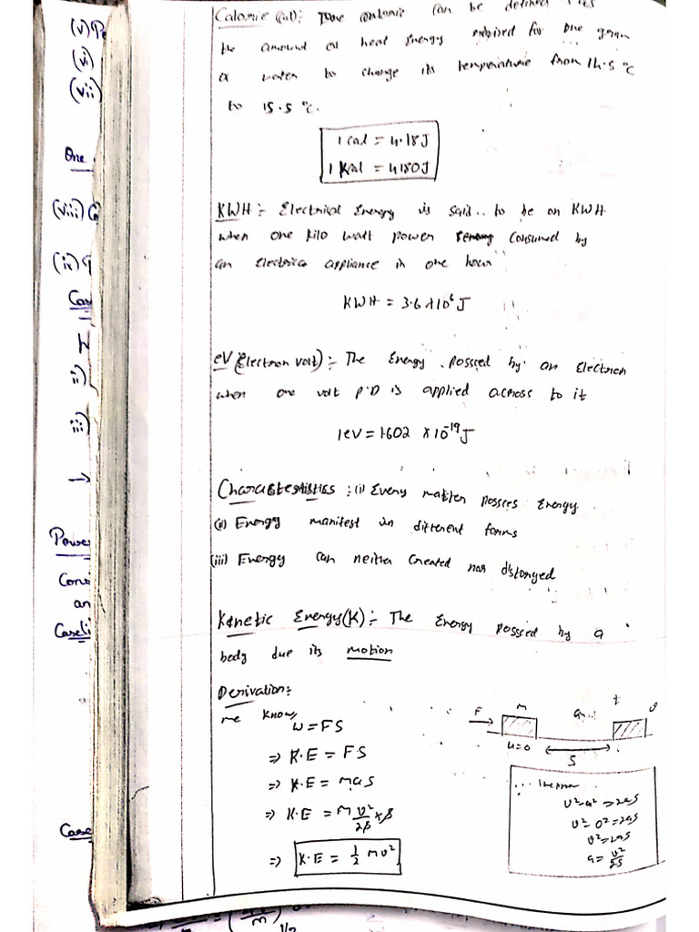 Work Power Energy | PDF