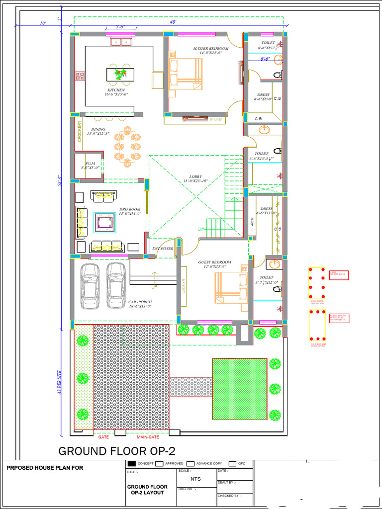 Proposed Ground Floor House Plan | PDF | Interior Design | Home