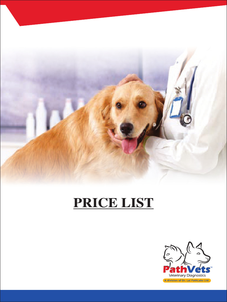Price List PathVets Jan 2017 Version6 | PDF