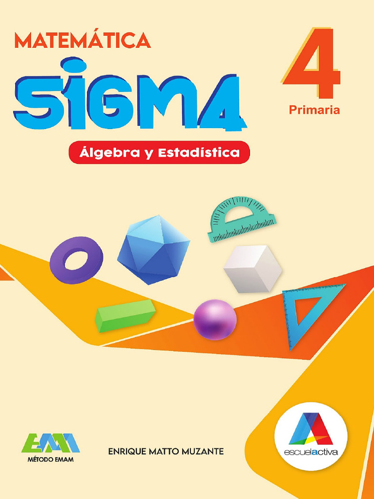 Sigma 4to Grado - Álgebra y Estadística | PDF