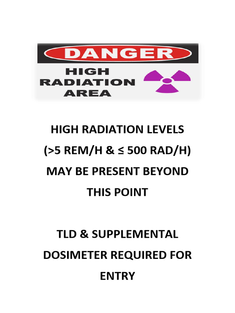 Danger: High Radiation Zone Ahead | PDF