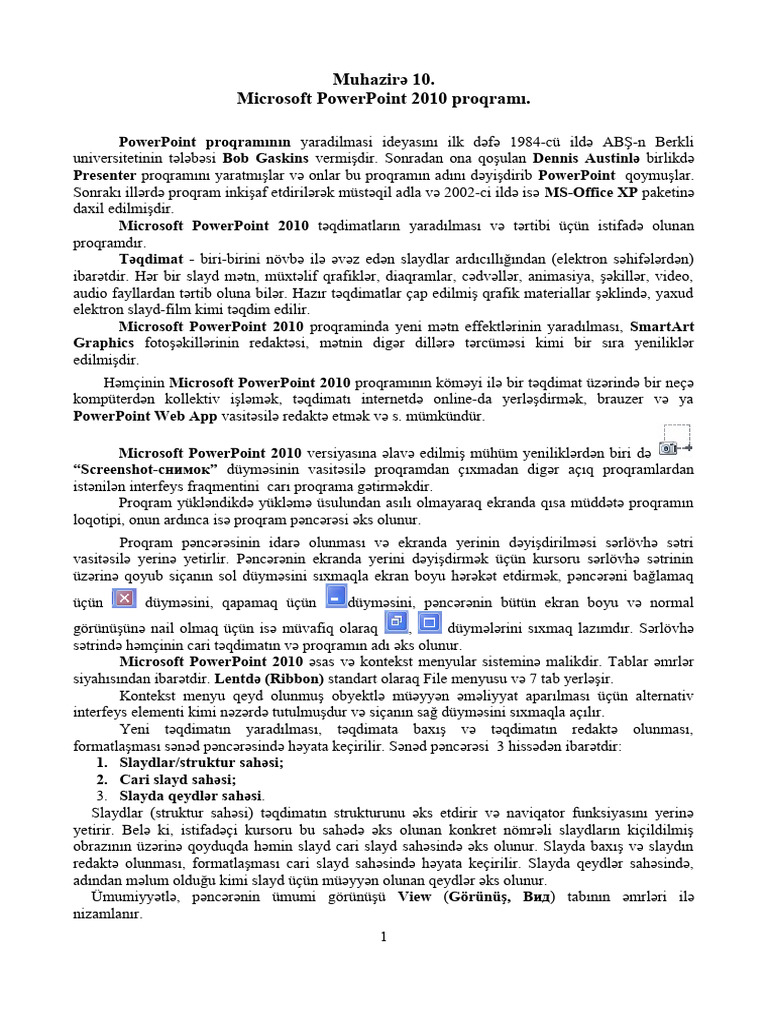 Muhazire MS Power Point | PDF