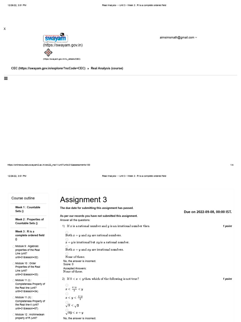 Complete Ordered Field of Real Numbers | PDF | Rational Number ...