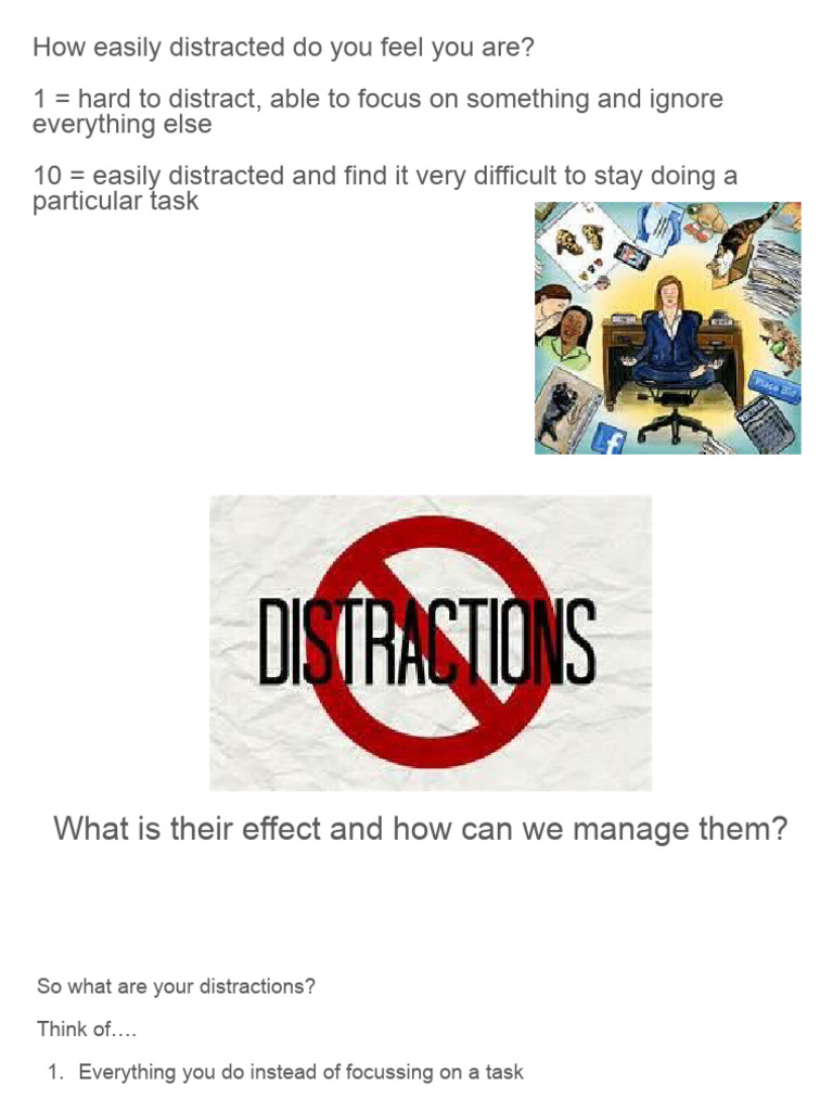 Managing Distractions 3 | PDF | Self-Improvement