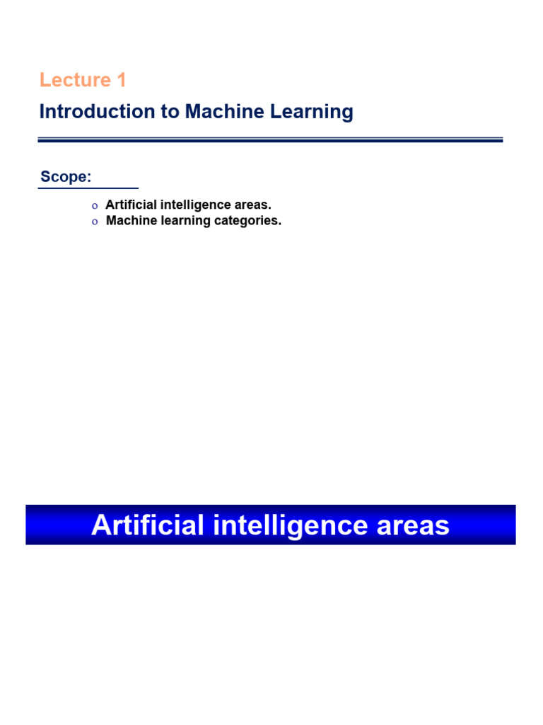 MLF Lec01 | Download Free PDF | Machine Learning | Artificial Intelligence