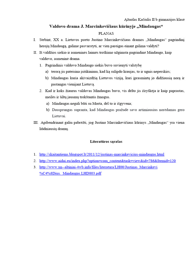 Mindaugas Planas | PDF