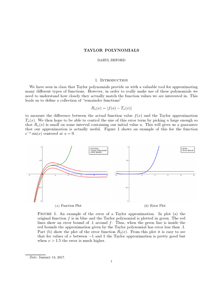Taylor's Inequality Mit | PDF | Function (Mathematics) | Interval (Mathematics)