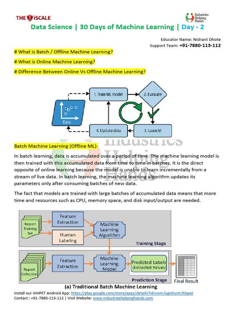 ML Day 2 | PDF | Machine Learning | Cognition