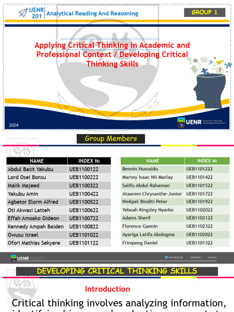 Analytical Reading Reasoning Pdf Critical Thinking Knowledge