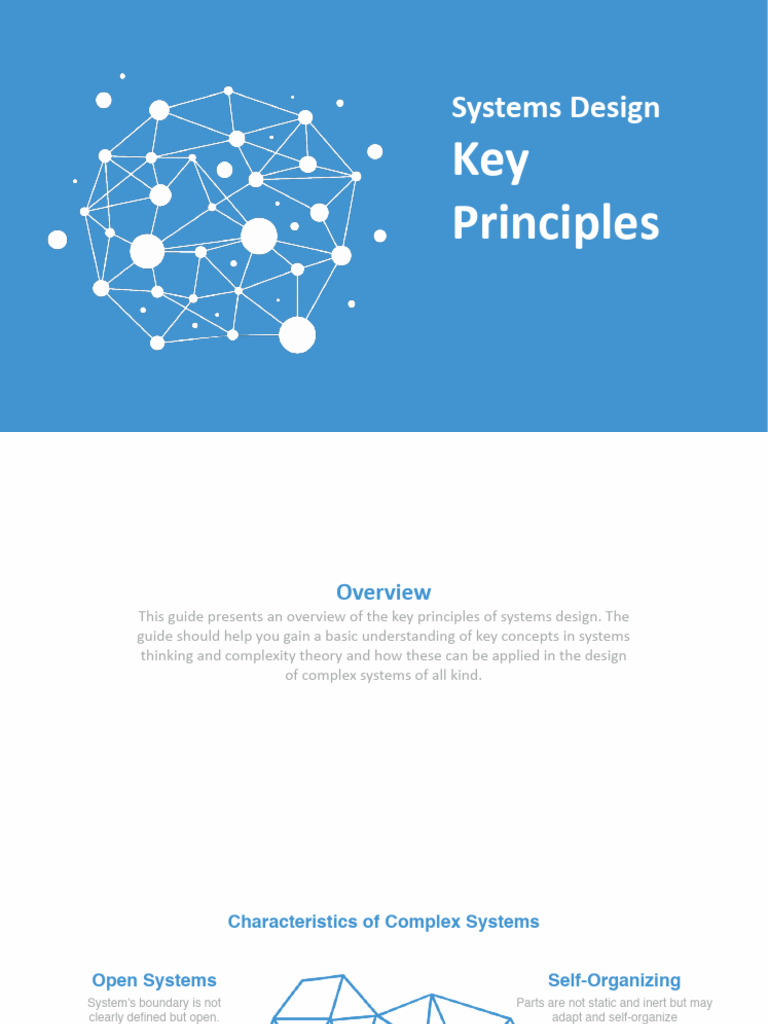 Key Principles of Systems Design | PDF | System | Emergence