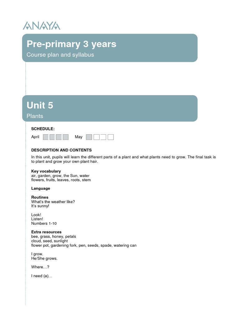 Ingles3a MR U05 | PDF | Comunicación | Aprendizaje