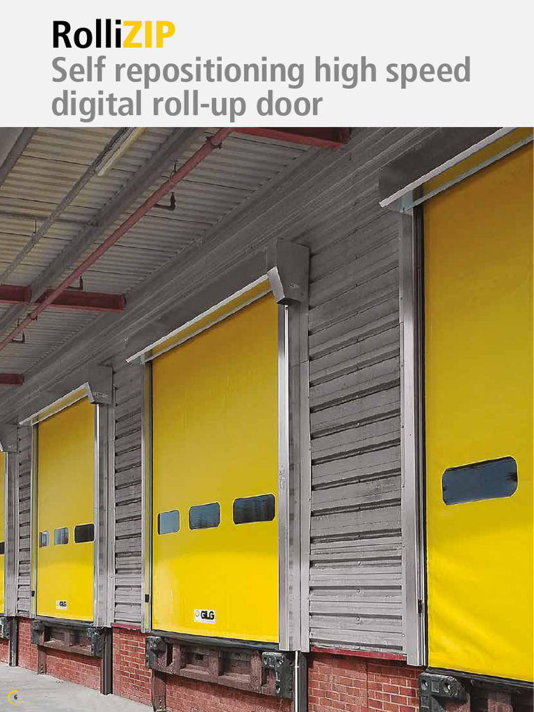 Self Repositioning High Speed Digital Roll-Up Door | PDF | Door ...