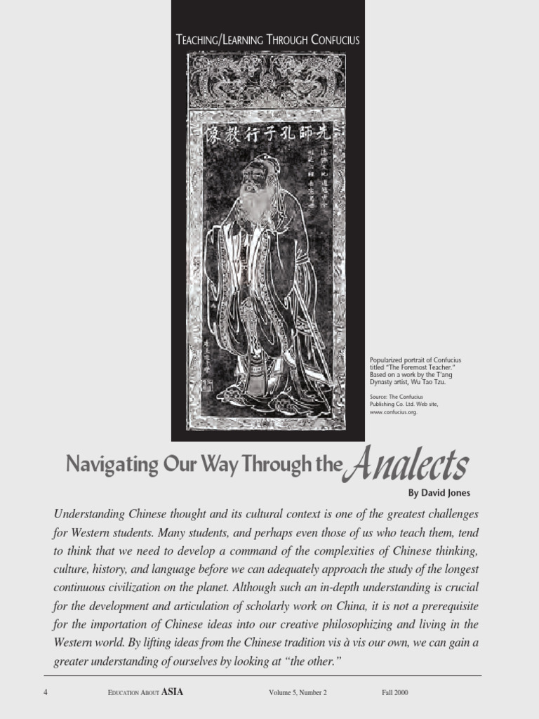 Teaching Learning Through Confucius Navigating Our Way Through The ...