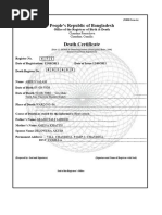 Pakistan Death Certificate | PDF