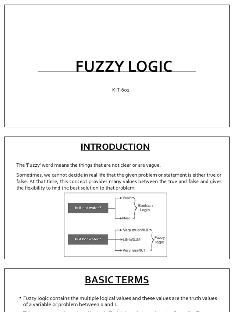 Fuzzy Logic | PDF | Fuzzy Logic | Logic