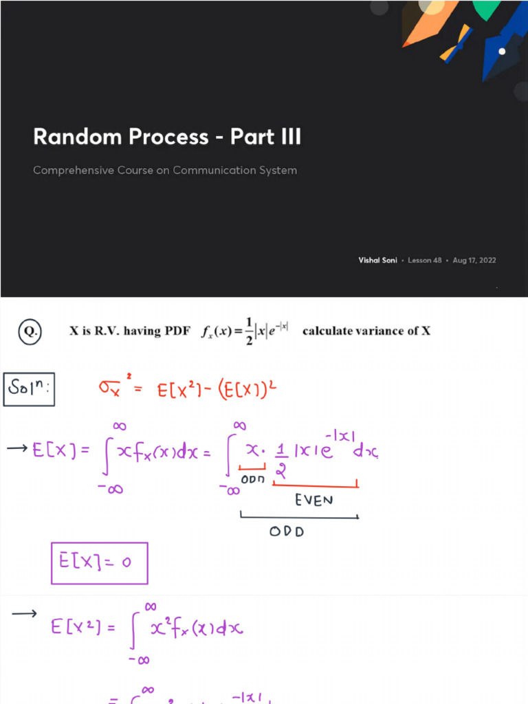 Random Process Part III With Anno | PDF