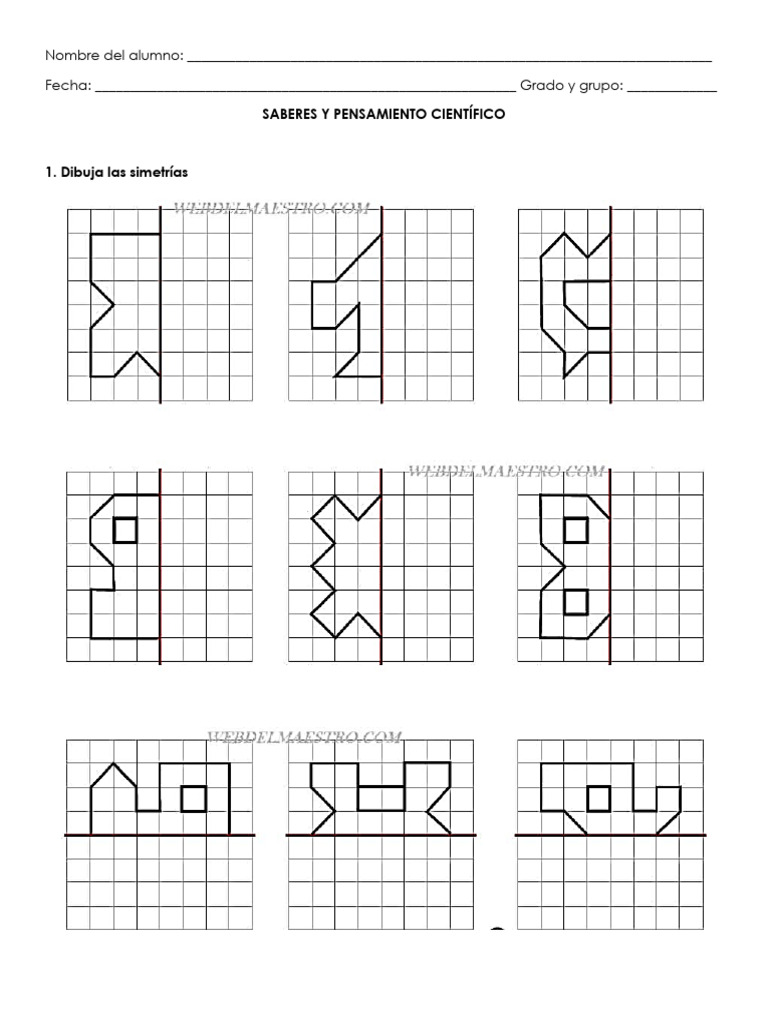 Ejercicios Simetría | PDF | Crecimiento personal y profesional | Negocios