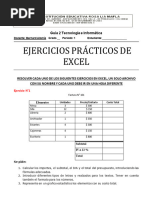 Ejercicios Resueltos en Excel | PDF | Microsoft Excel | Hoja de cálculo