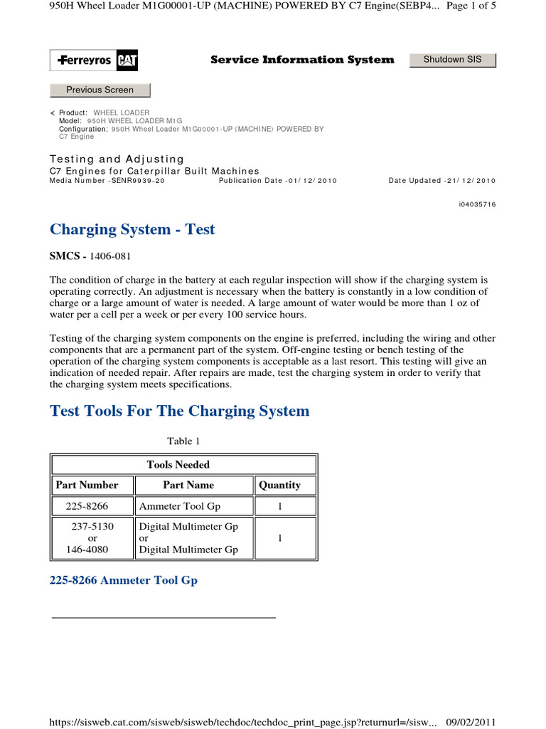 Charging System Test Pdf Electrical Engineering Electricity