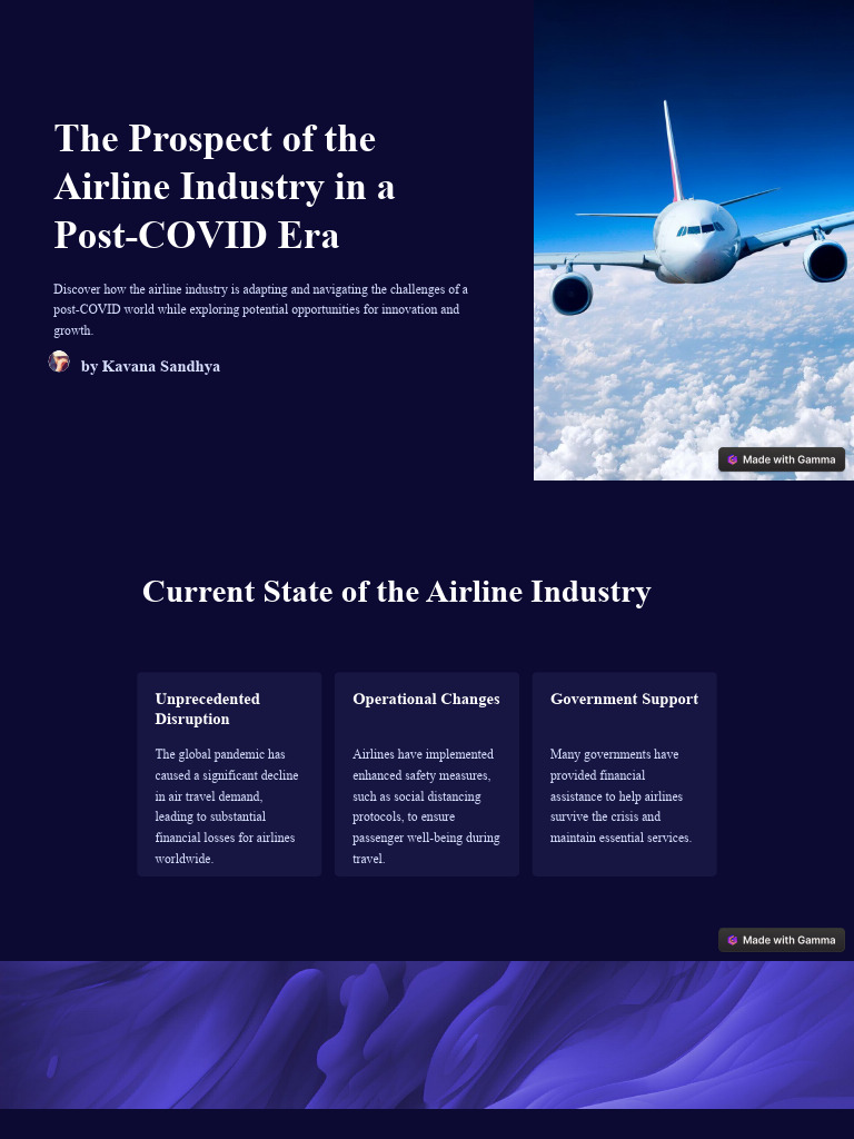 Airline Industry Recovery Post-COVID | PDF | Airlines | Airport