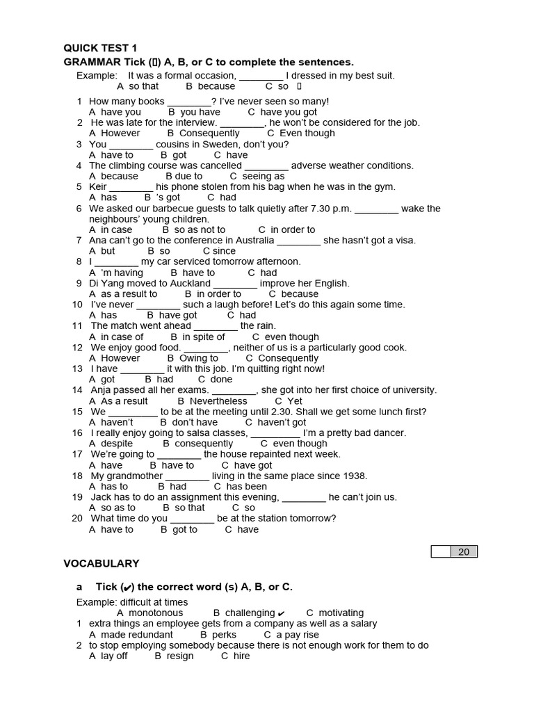 Eoibd EF4e - Adv - Quicktest - 01 | PDF | Layoff