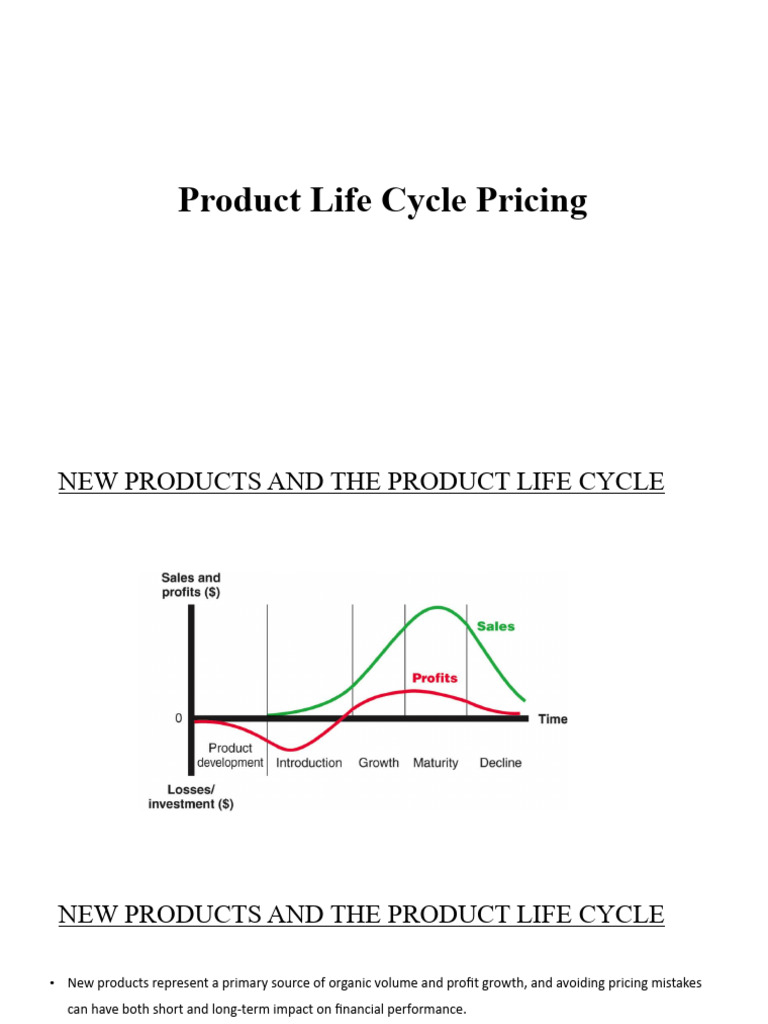 Product Life Cycle Pricing | PDF | Pricing | Marketing