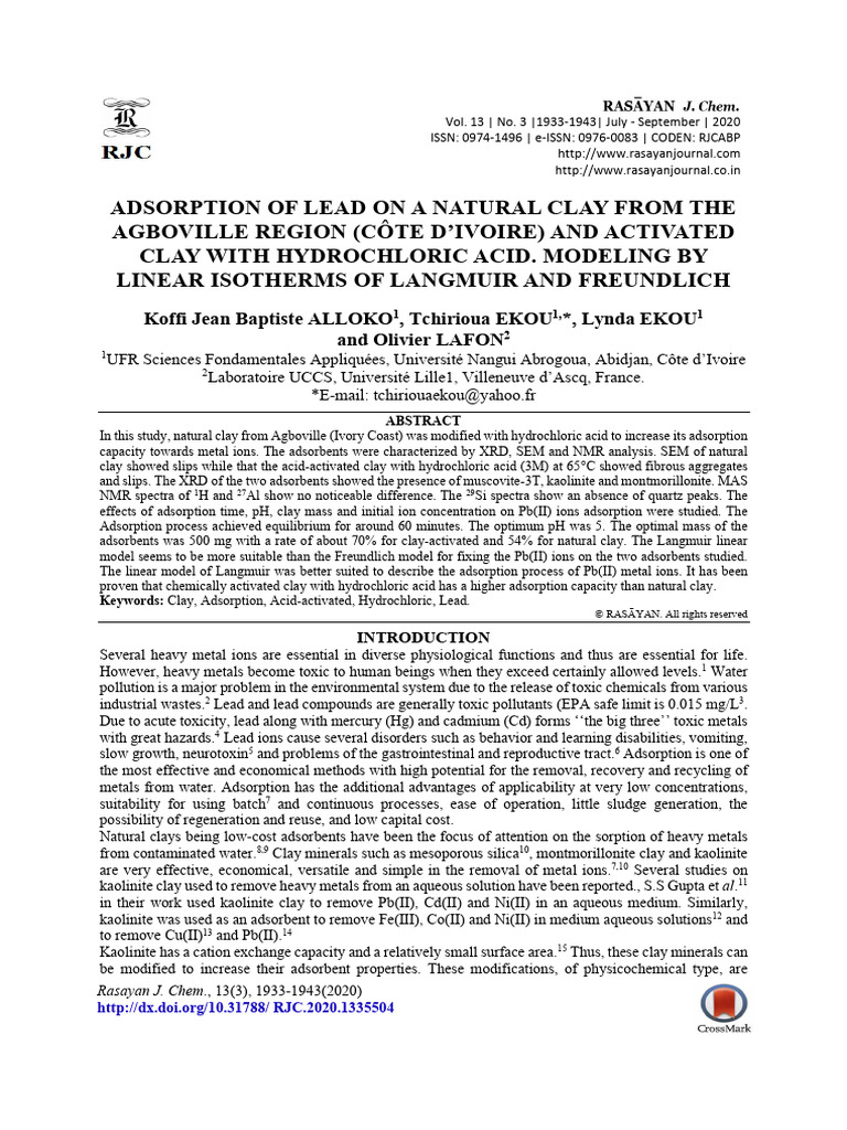 2892 PDF | PDF | Adsorption | Physical Sciences