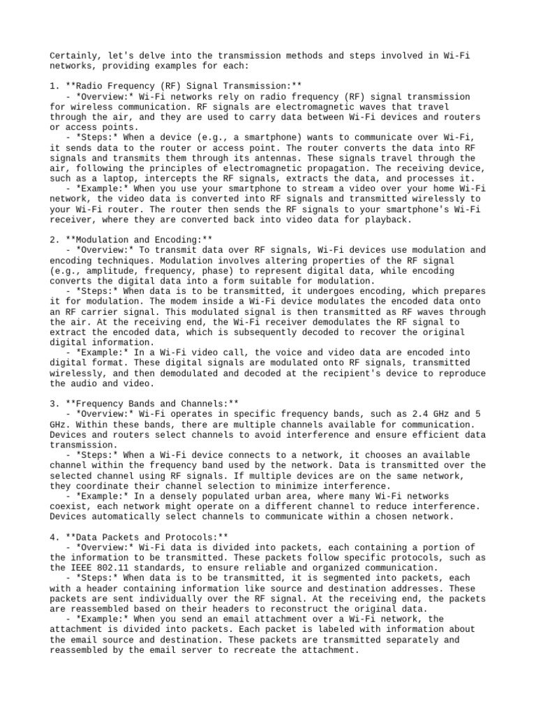 How Wifi Is Transmitted | Download Free PDF | Wi Fi | Modulation