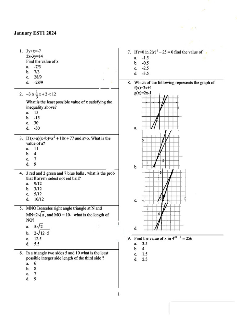Jan 2024 Exam PDF | PDF